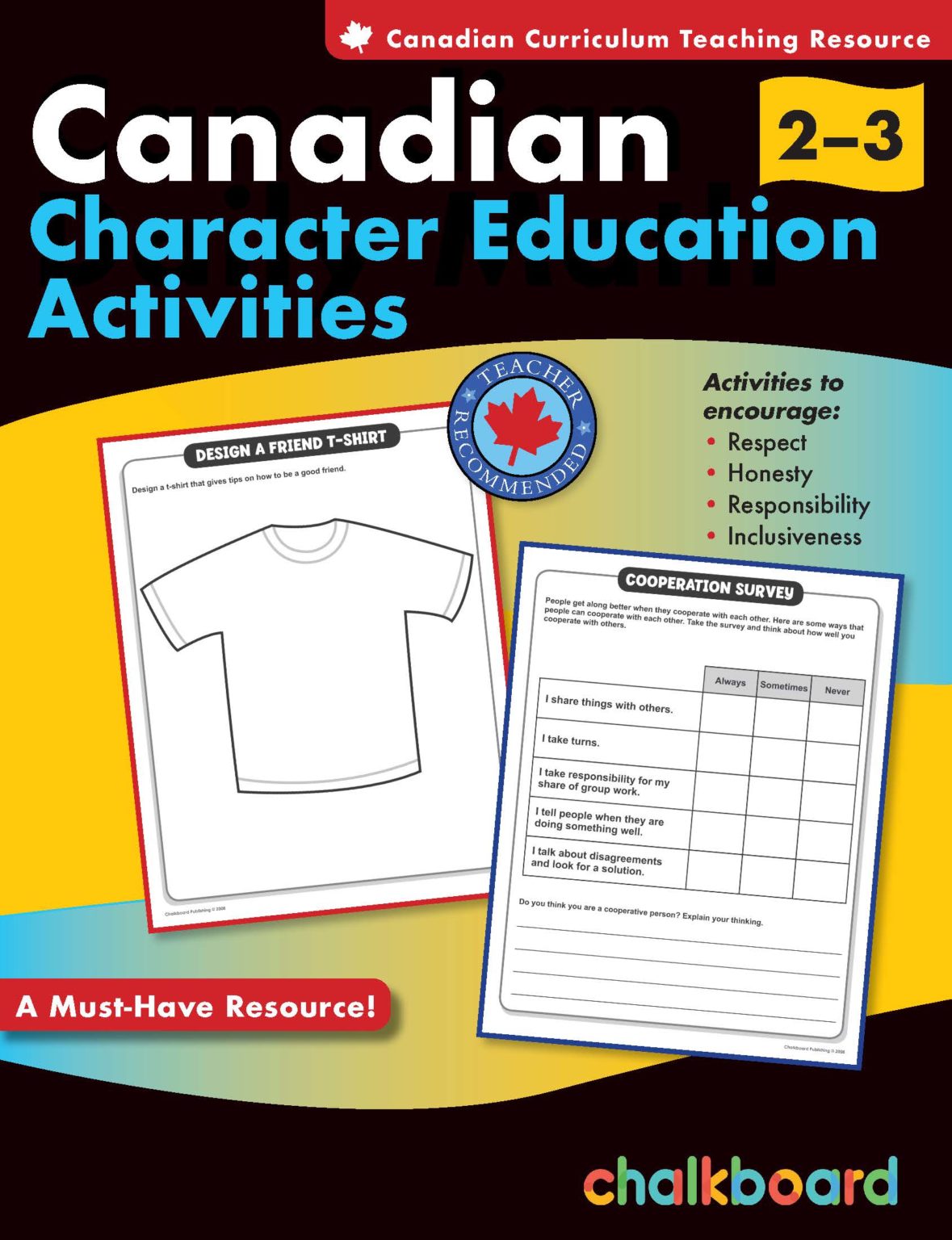 Canadian Character Education Grades 2-3 Workbook