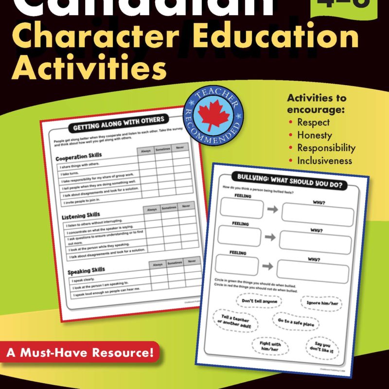 Canadian Character Education Grades 4-6 Workbook