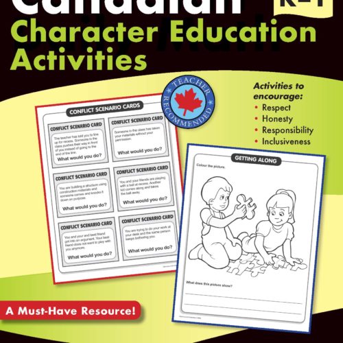 Canadian Character Education Grades K-1 Workbook