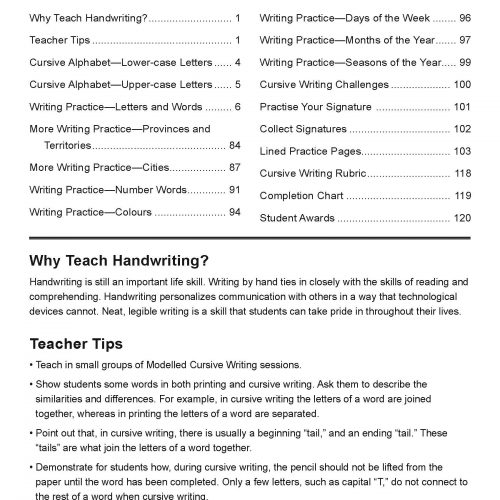 Canadian Daily Cursive Writing Practice Workbook Canadian Daily Cursive Writing Practice Workbook