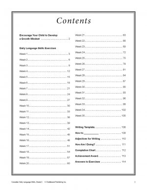 Canadian Daily Language Skills Grade 2 Workbook