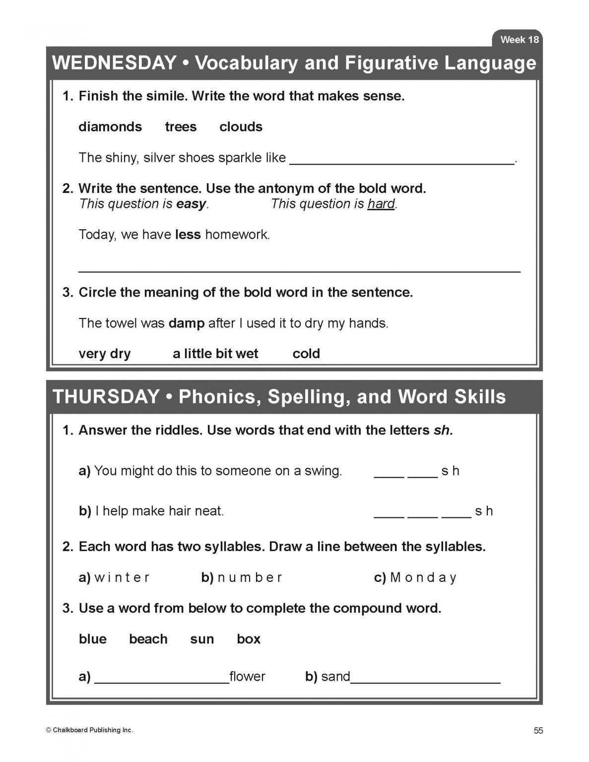 Canadian Daily Language Skills Grade 2 Workbook