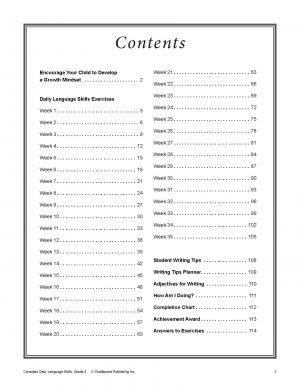 Canadian Daily Language Skills Grade 3 Workbook