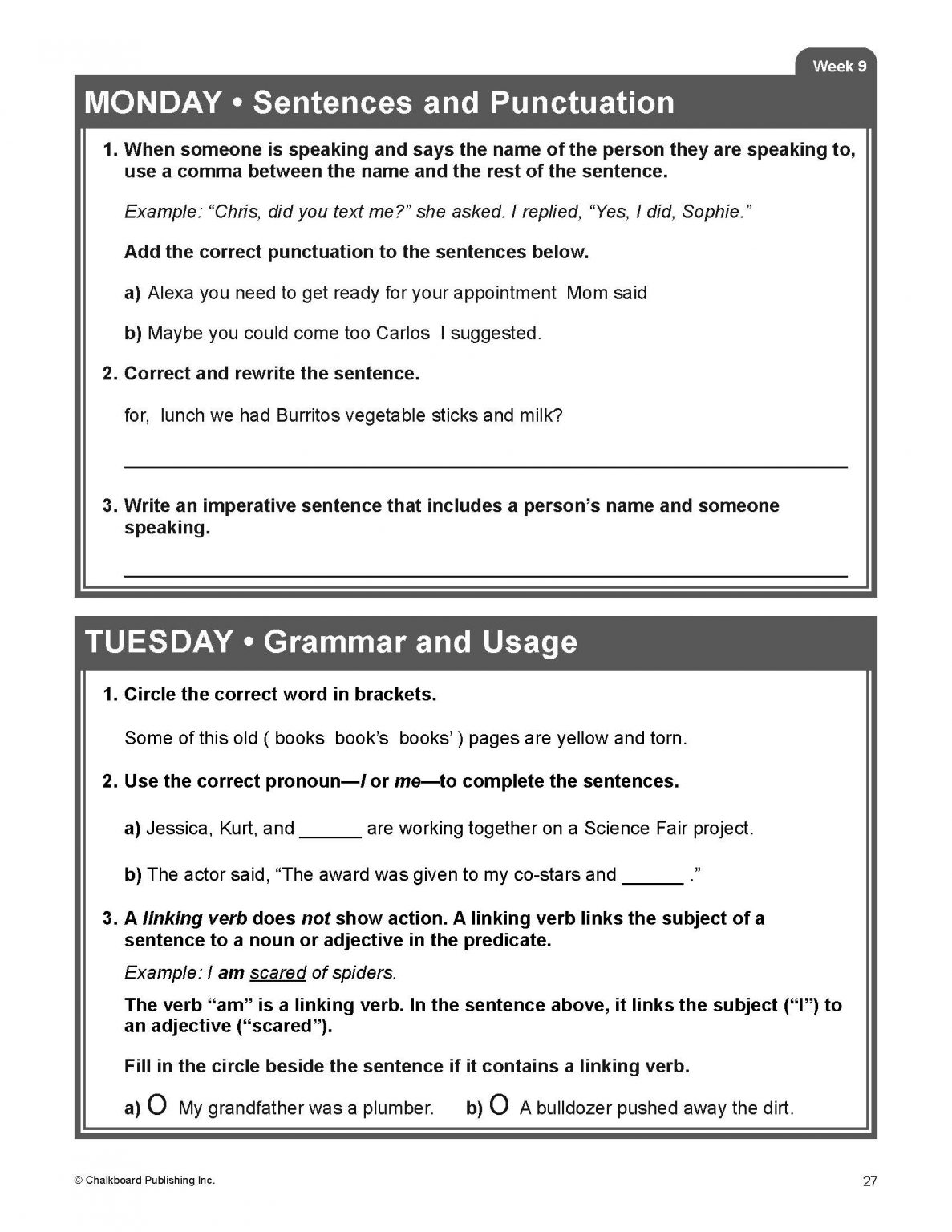 Canadian Daily Language Skills Grade 6 Workbook