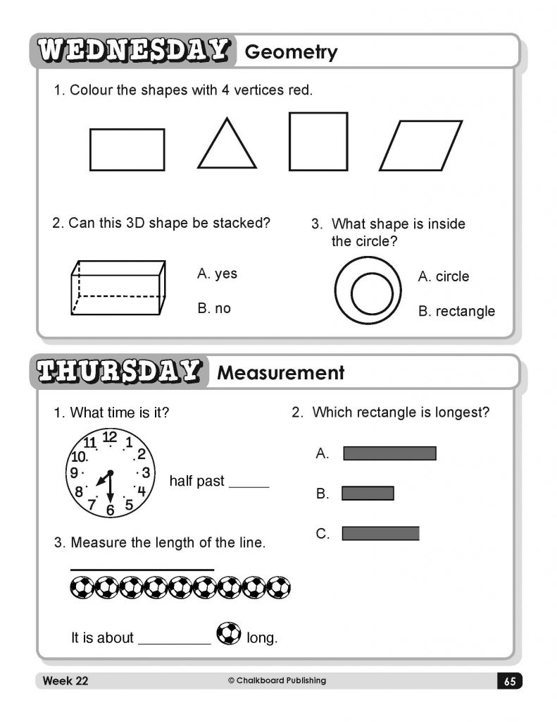 Grade 1 Daily Math Curriculum Workbook