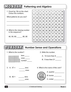 Grade 2 Daily Math Curriculum Workbook