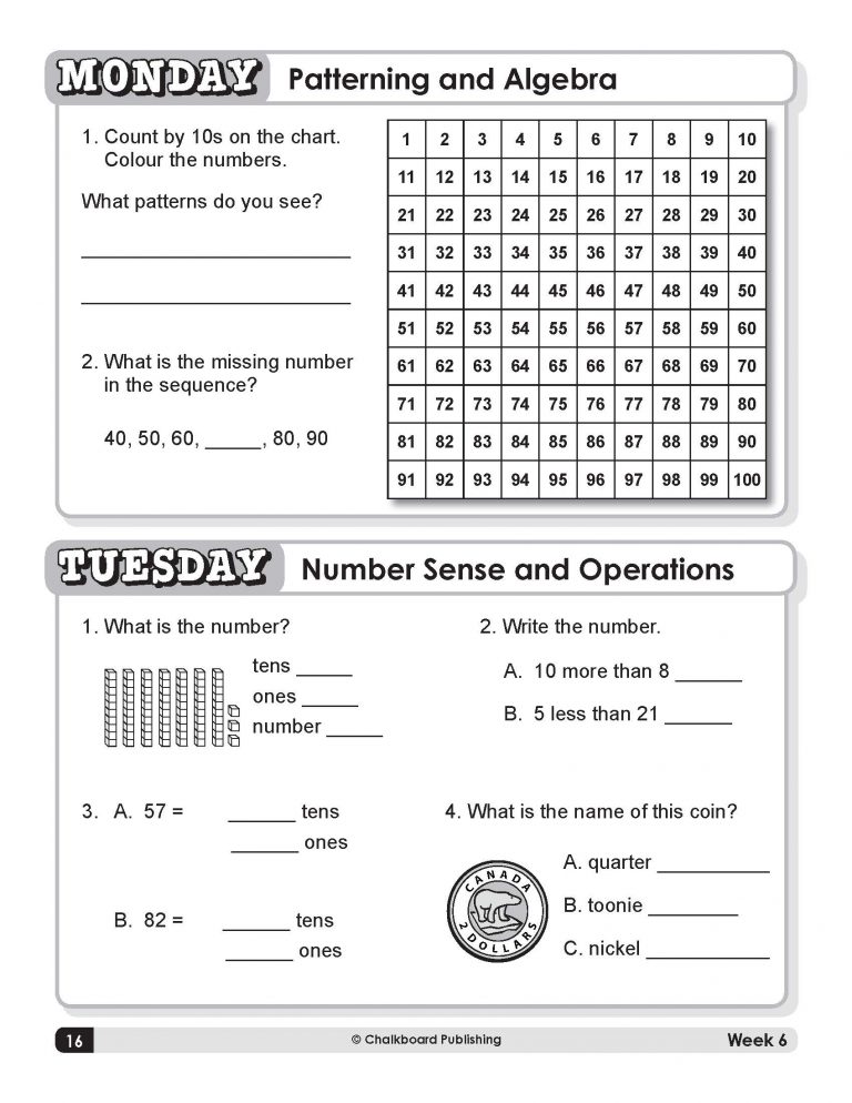 Grade 2 Daily Math Curriculum Workbook
