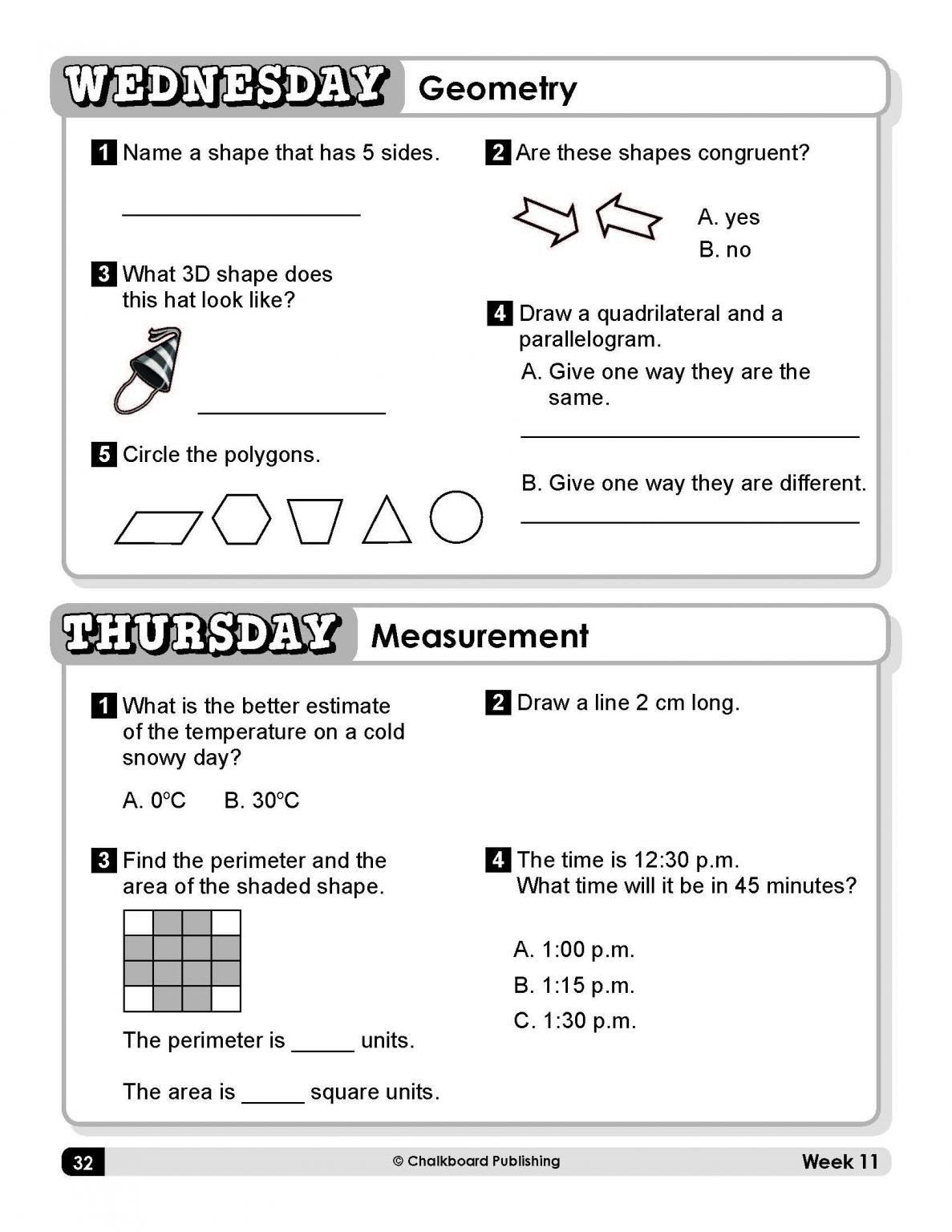 Grade 3 Daily Math Curriculum Workbook