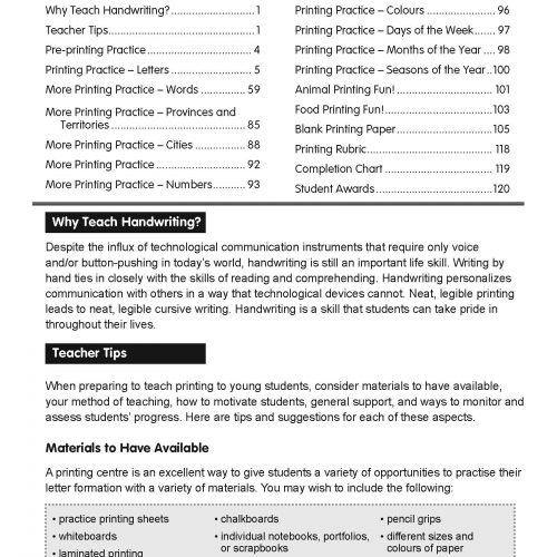 Daily Printing Practice Workbook