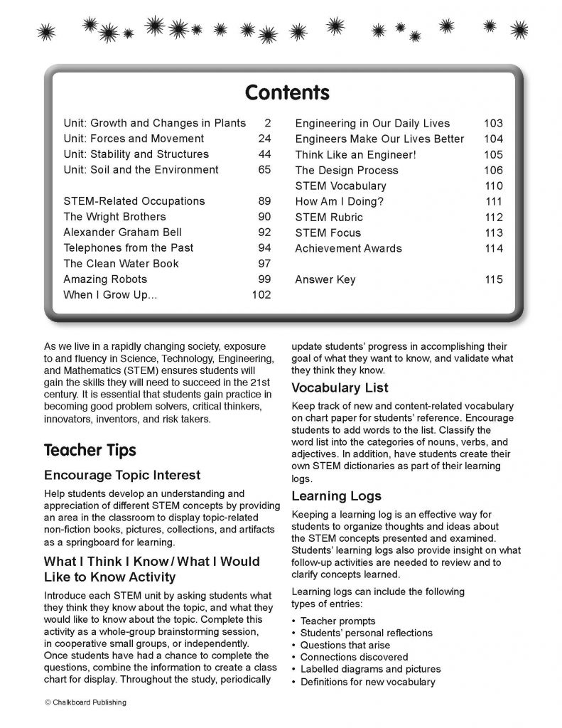 Grade 3 STEM Workbook