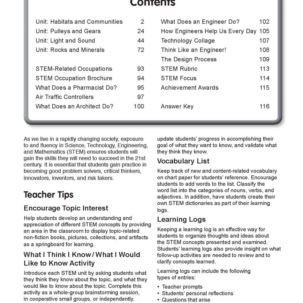 Grade 4 STEM Workbook