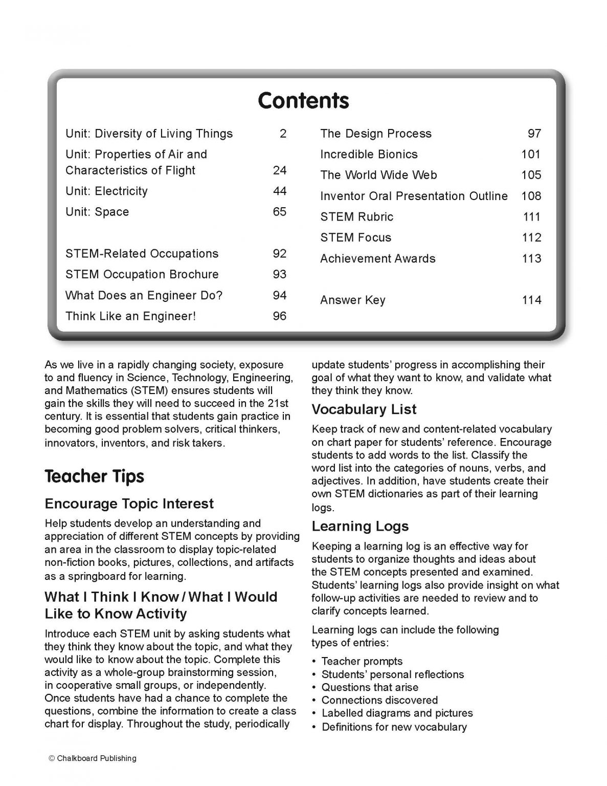 Grade 6 STEM Workbook