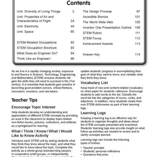 Grade 6 STEM Workbook