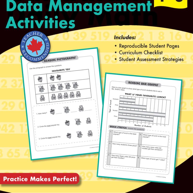 Canadian Data Management Activities Grades 1-3 eBook