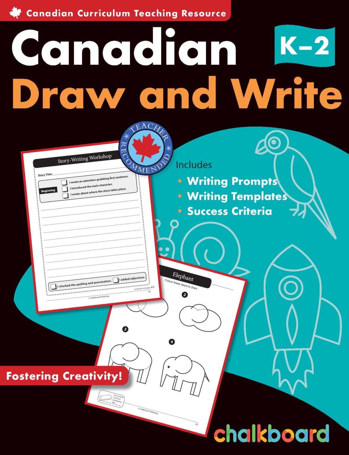 Canadian Draw and Write Grades K-2 Workbook