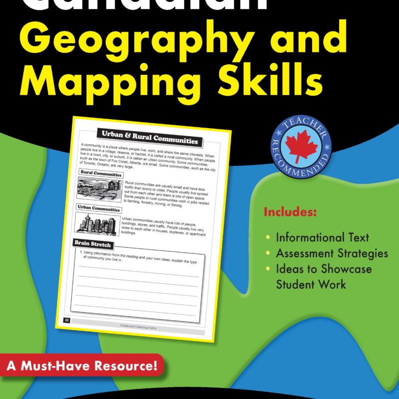 Canadian Geography and Mapping Skills Grades 3-5 Workbook