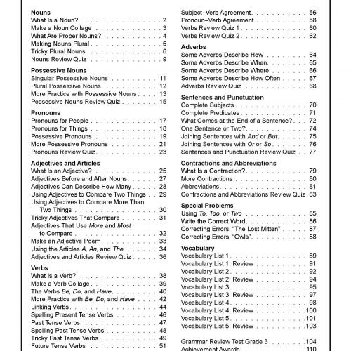 Canadian Grammar Practice Grade 3 Workbook