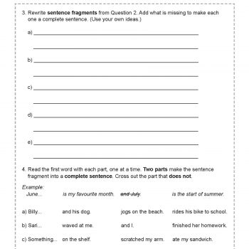 Canadian Grammar Practice Grade 4 Workbook