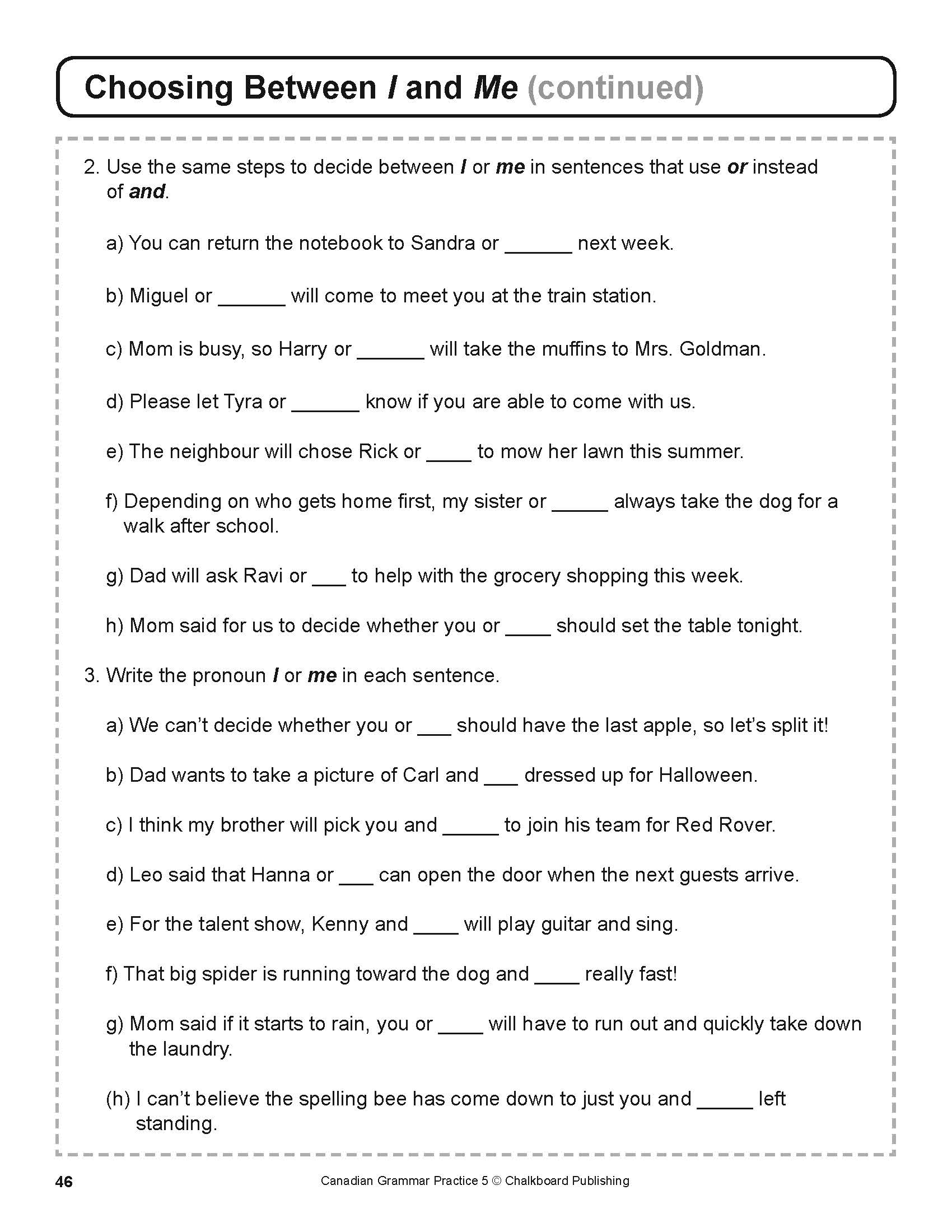 Canadian Grammar Practice Grade 5 EBook Chalkboard Publishing