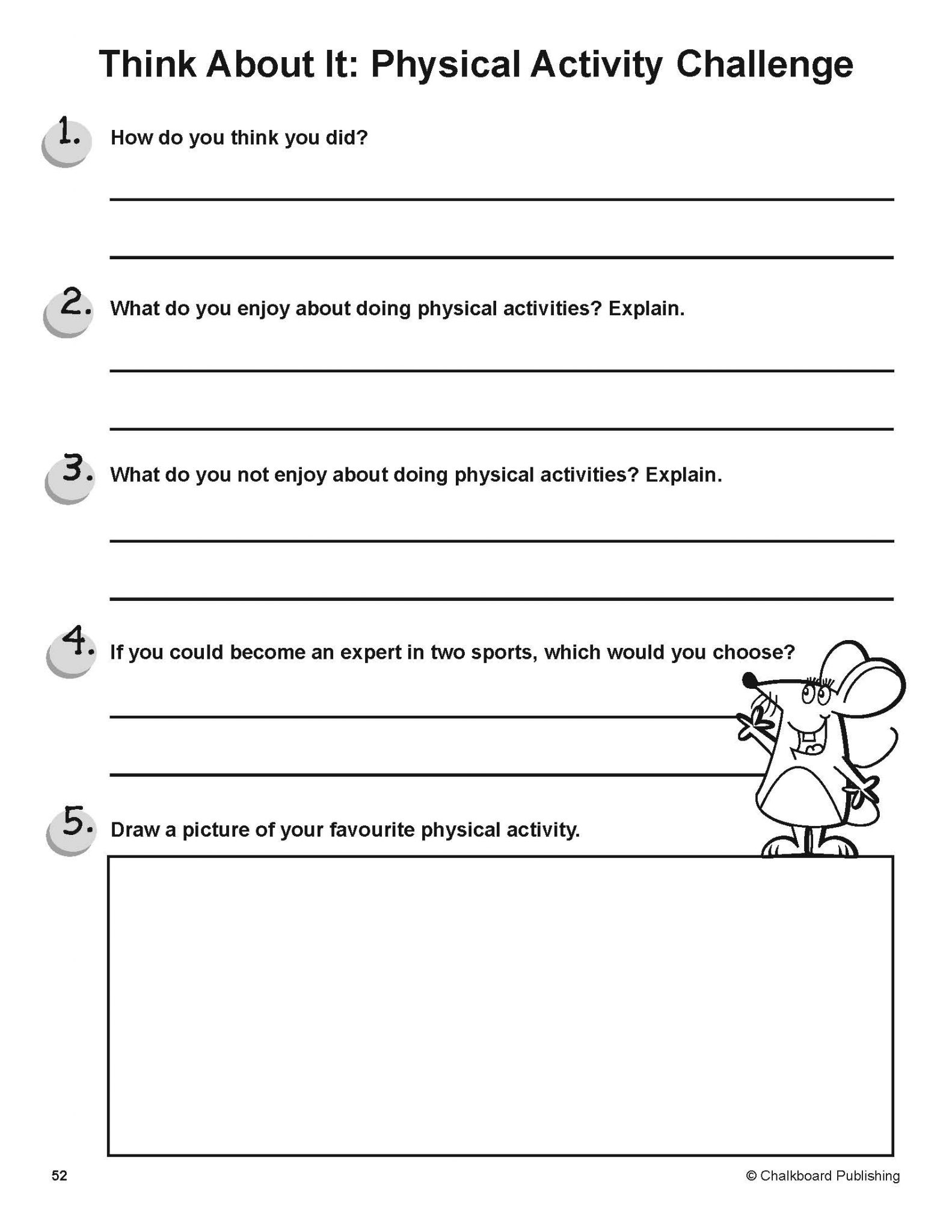 Canadian Health Activities Grades 1-3 Workbook