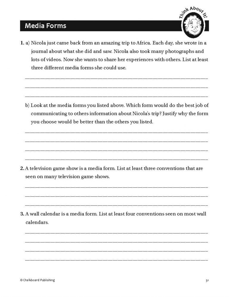 Canadian Media Literacy Activities Grades 4-6 - eBook - Chalkboard ...