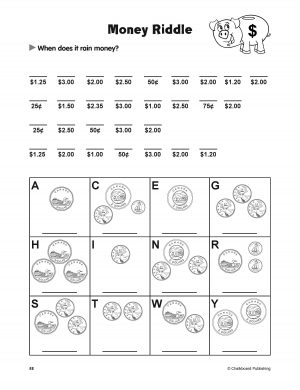 Canadian Money Activities Grades 1-3 Workbook