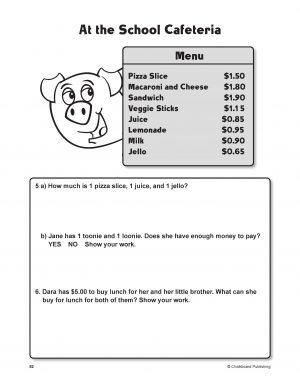 Canadian Money Activities Grades 1-3 Workbook