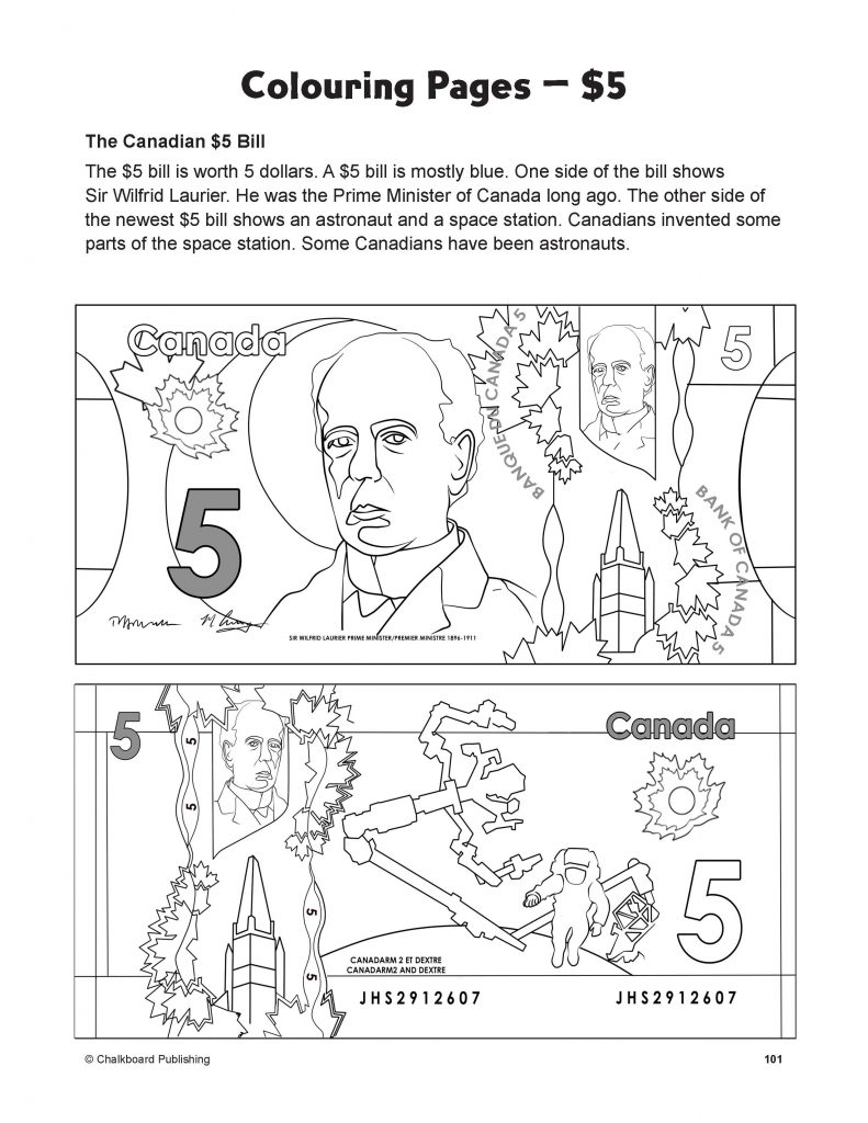 Canadian Money Activities Grades 1-3 Workbook