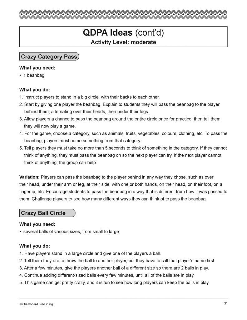 Daily Physical Activities Grades K-3 Workbook