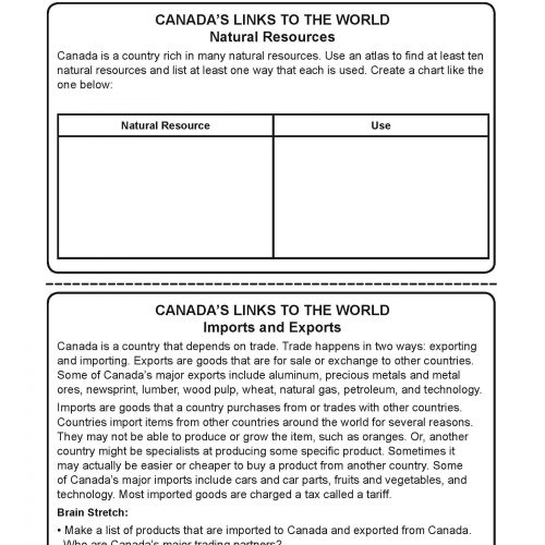 Canadian Social Studies Grades 4-6 Workbook