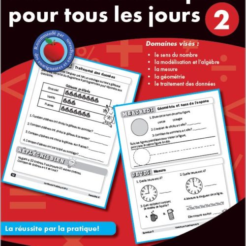 French Daily Math Grade 2 Workbook