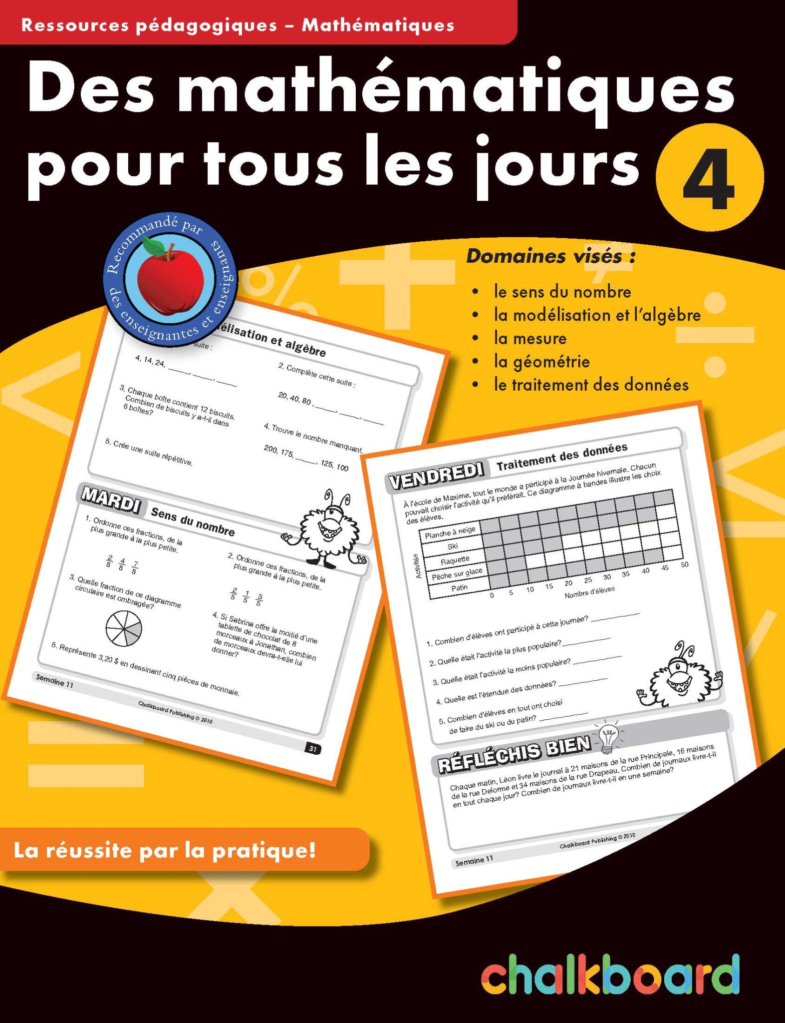 French Daily Math Grade 4 Workbook