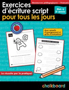 French Daily Cursive Writing Practice Workbook