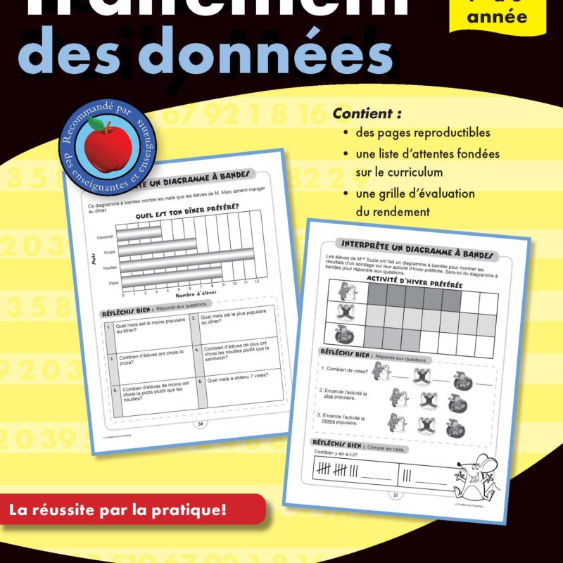 Canadian French Data Management Activities Grades 1-3 eBook