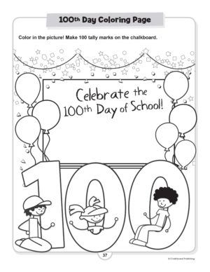 100th Day Activities Grades K-3 eBook