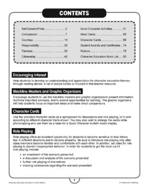 Character Education Grades 2-3 eBook