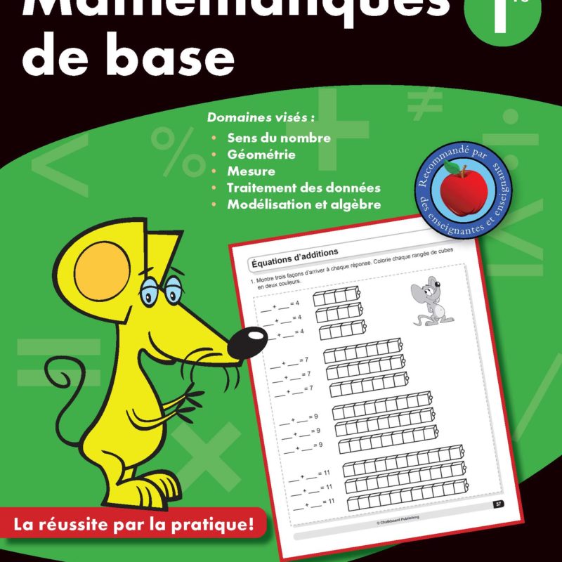 Canadian French Math Basics Grade 1 - eBook - Chalkboard Publishing