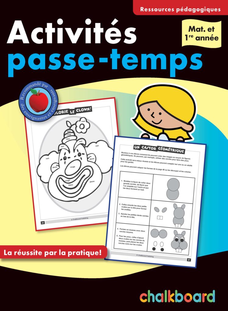 Canadian French Grades K-1 - Activities Bundle - Chalkboard Publishing