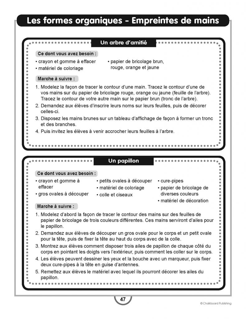 French Art Ideas Grades K-1 Workbook