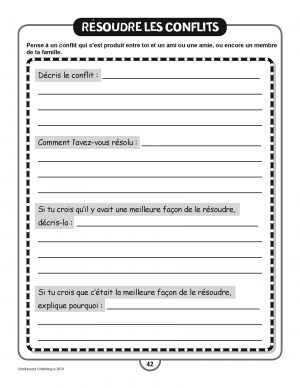 French Character Education Activities Grades 4-6 Workbook