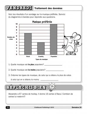 French Daily Math Grade 2 Workbook