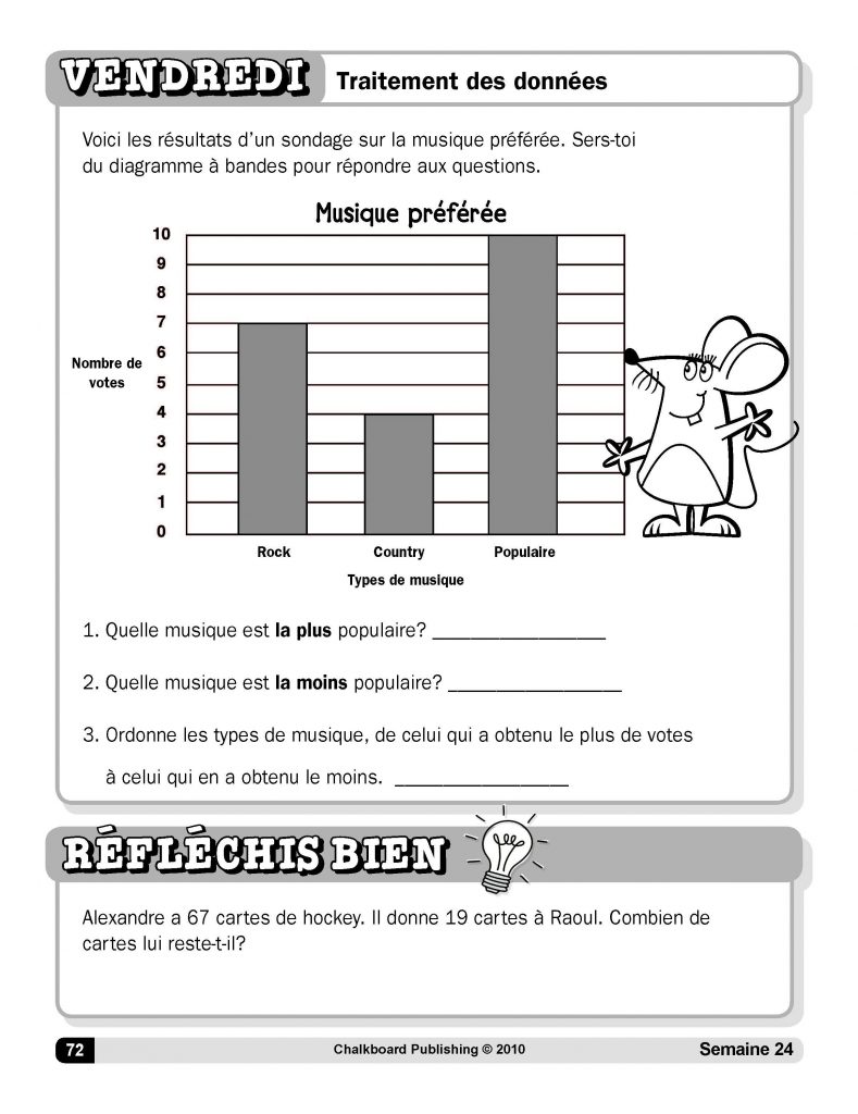 French Daily Math Grade 2 Workbook