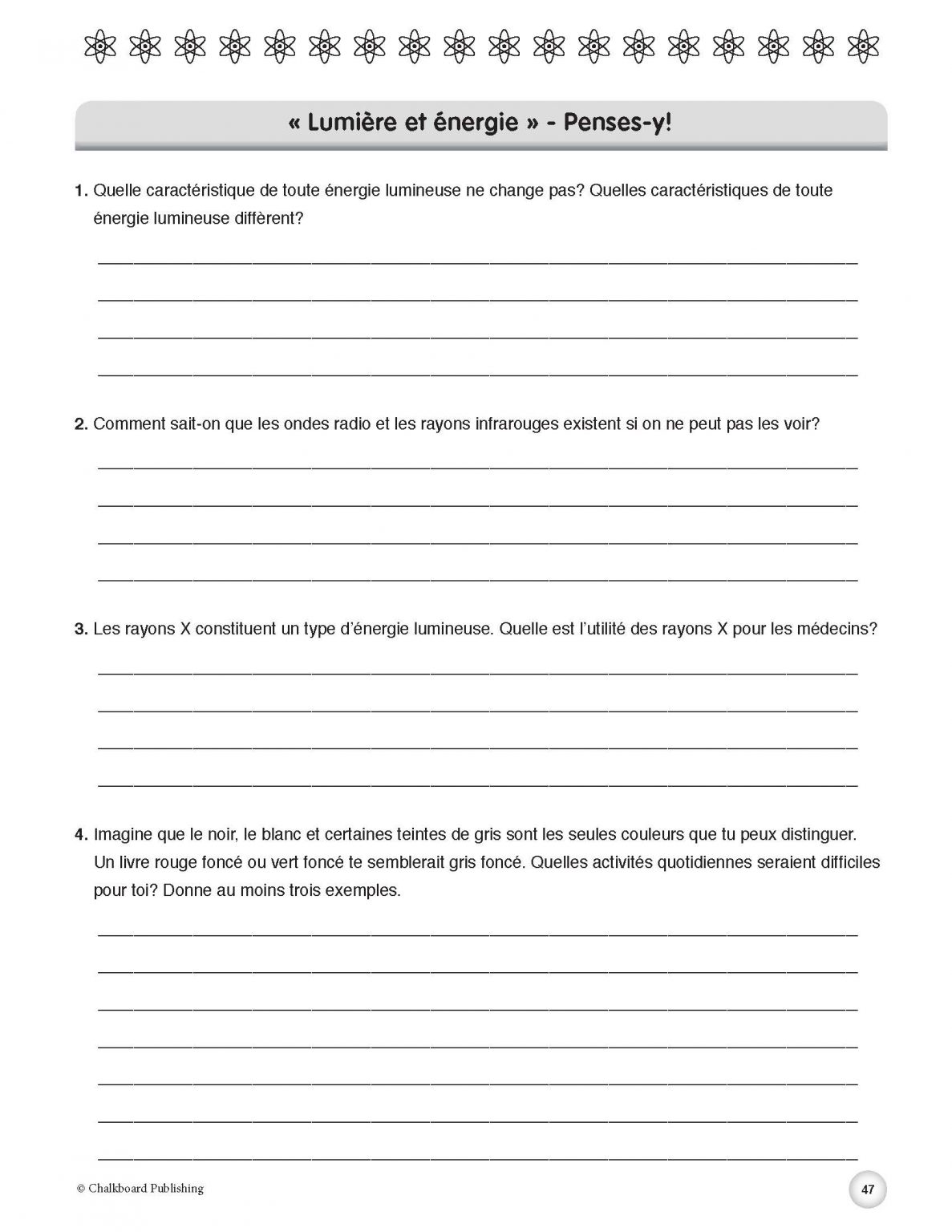 Canadian French Daily Science Grade 4 Workbook