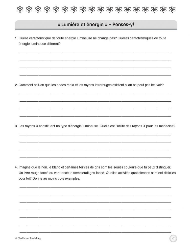 Canadian French Daily Science Grade 4 Workbook