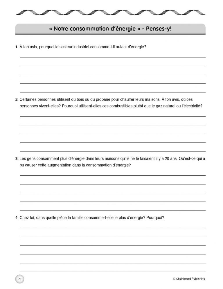 French Daily Science Grade 5 Workbook