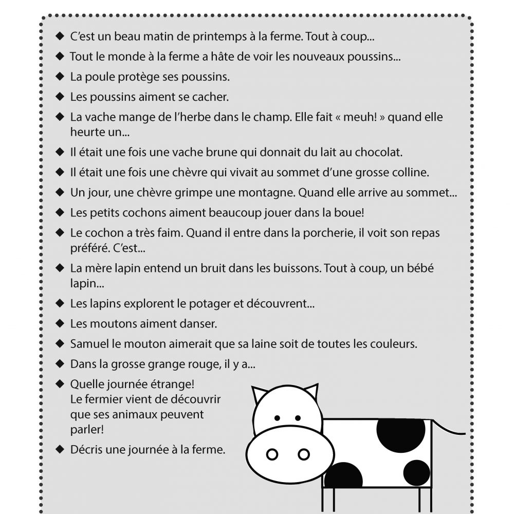 Canadian French Draw and Write Grades K-2 Workbook