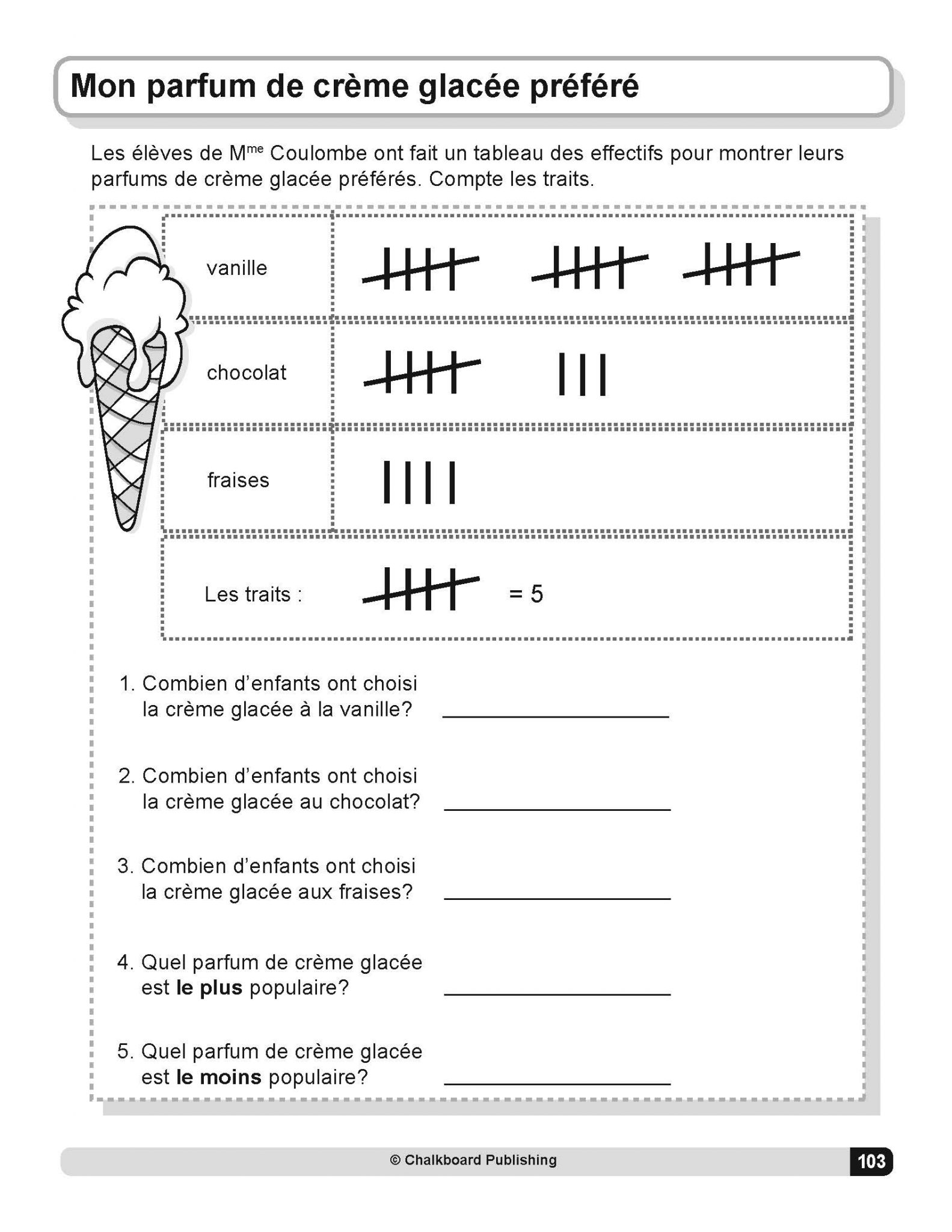Canadian French Math Basics Grade 1 - eBook - Chalkboard Publishing