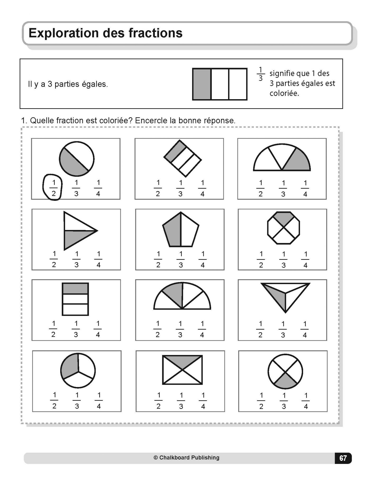Canadian French Math Basics Grade 2 - eBook - Chalkboard Publishing