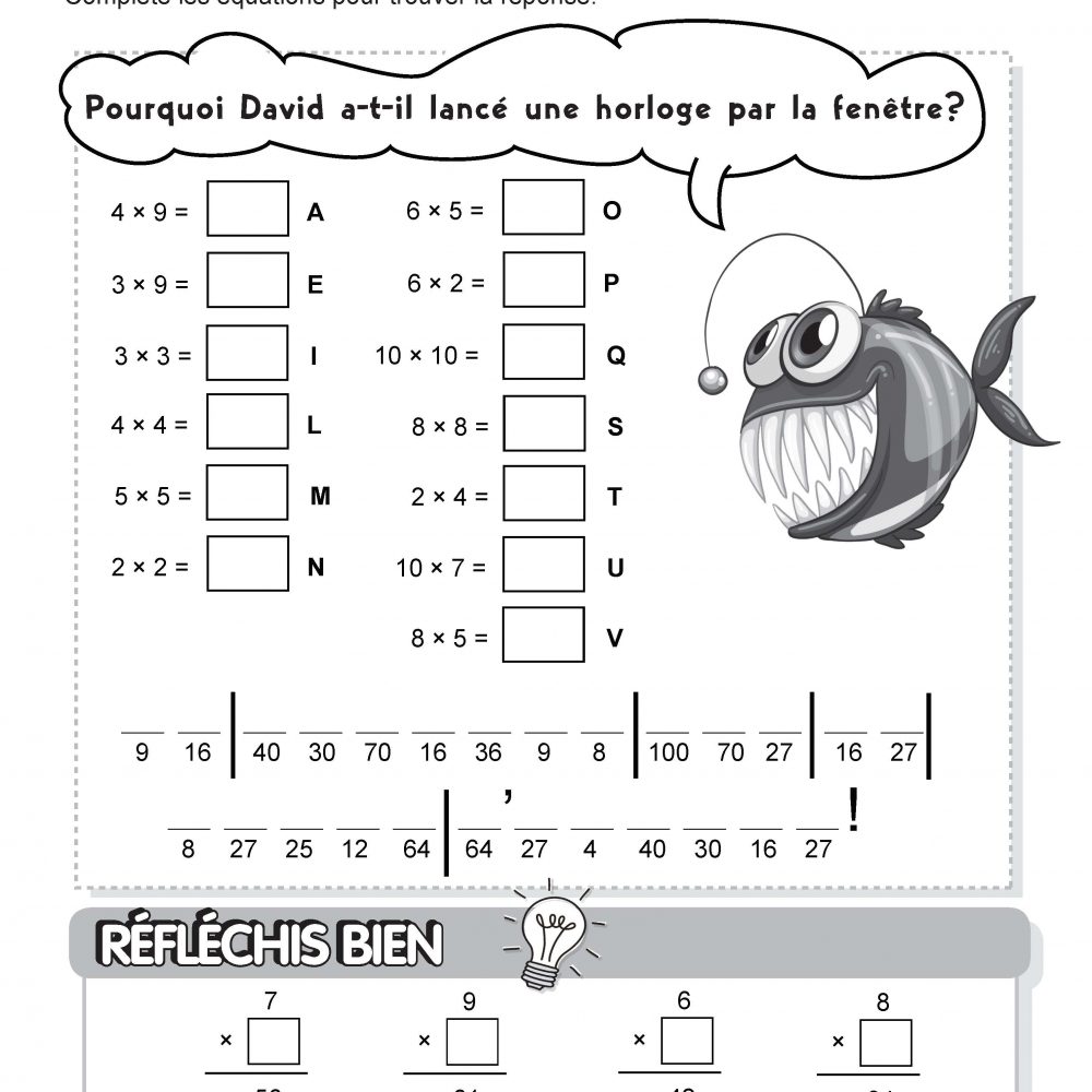 Canadian French Math Basics Grade 3 - eBook - Chalkboard Publishing