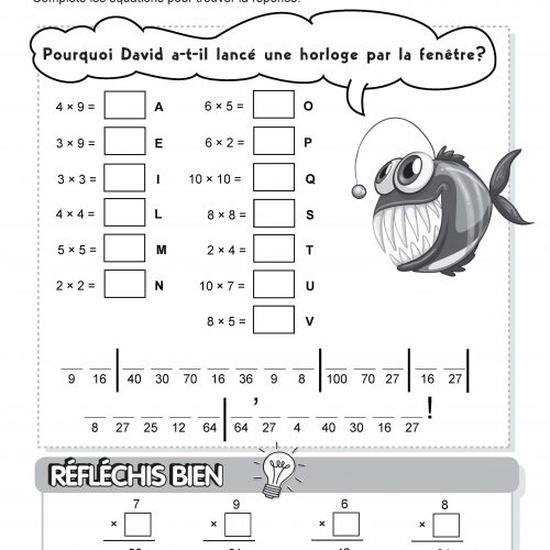 Canadian French Math Basics Grade 3 - eBook - Chalkboard Publishing